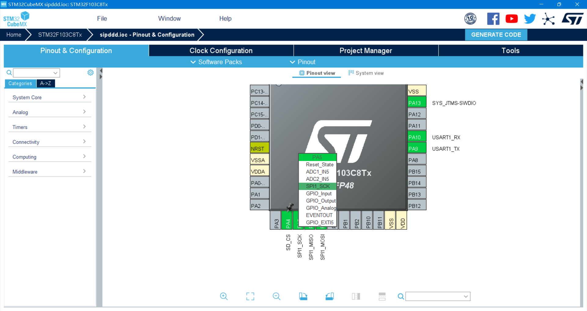 使用STM32F103C8T8写入SD卡_keil stm32f1 保存数据到sd卡-CSDN博客