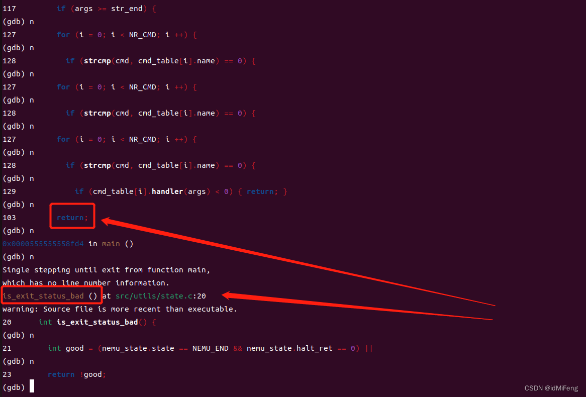 NJU PA1 “优美地退出“ 用gdb调试代码解决退出时的报错_nemu批处理模式-CSDN博客