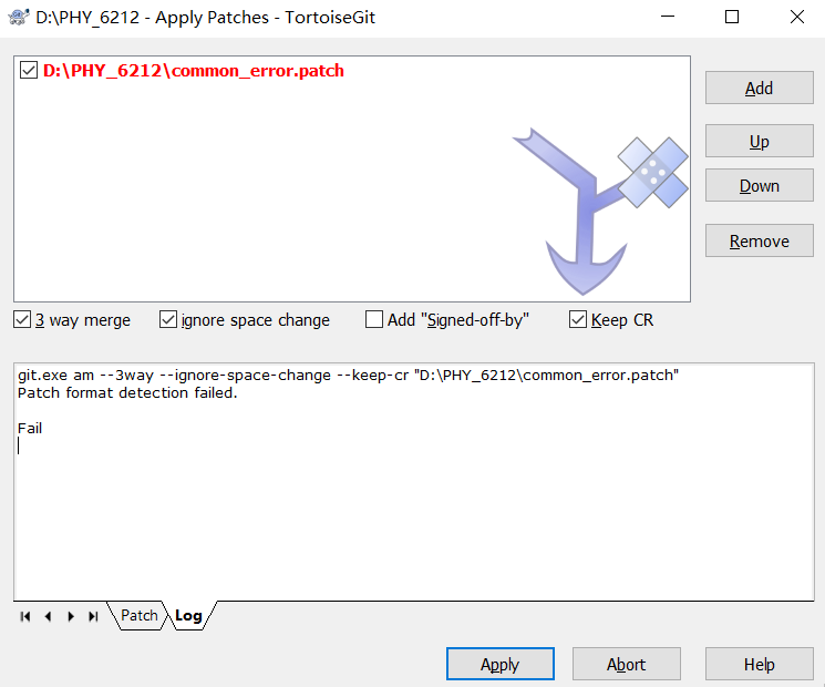 Git Merge Patch Package Failed Problem Programmer Sought