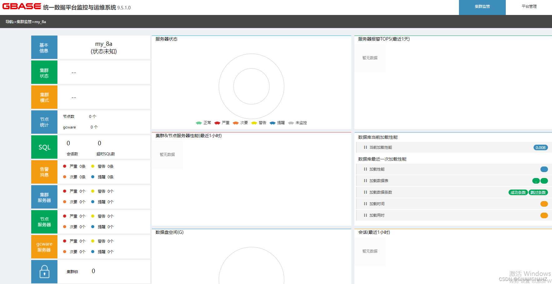 GBase 8a 监控配置_gbase 8a集群如何监控gnode故障-CSDN博客