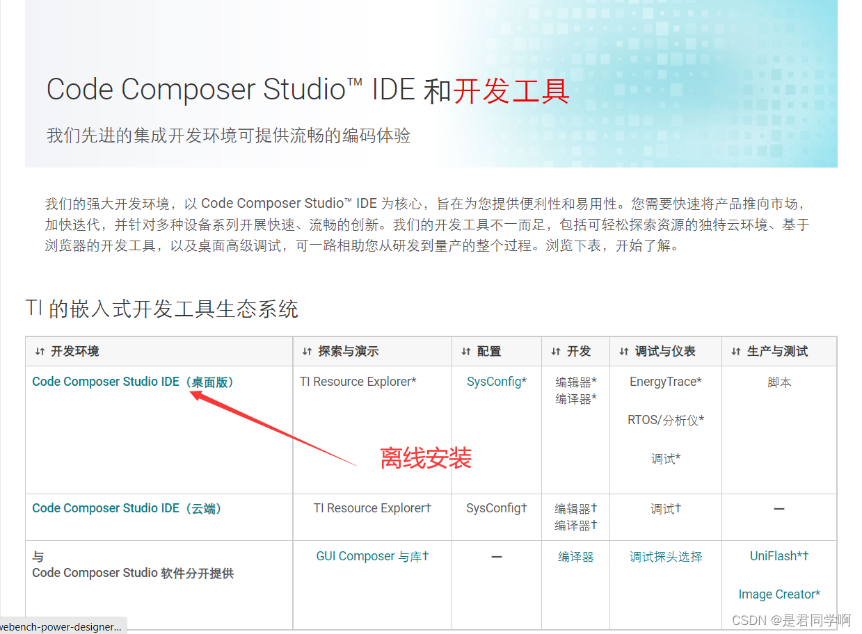 零基础学习MSP430F552LP开发板，学习前期准备，Code Composer Studio（CCS）软件的安装_code composer studio安装教程-CSDN博客