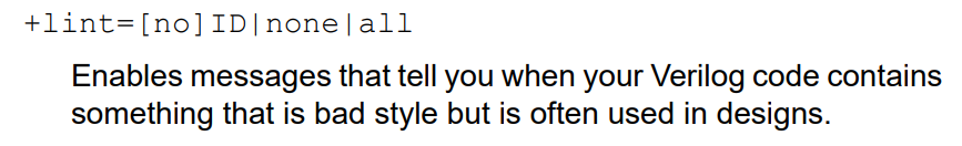 vcs编译中的lint选项_vcs lint-CSDN博客