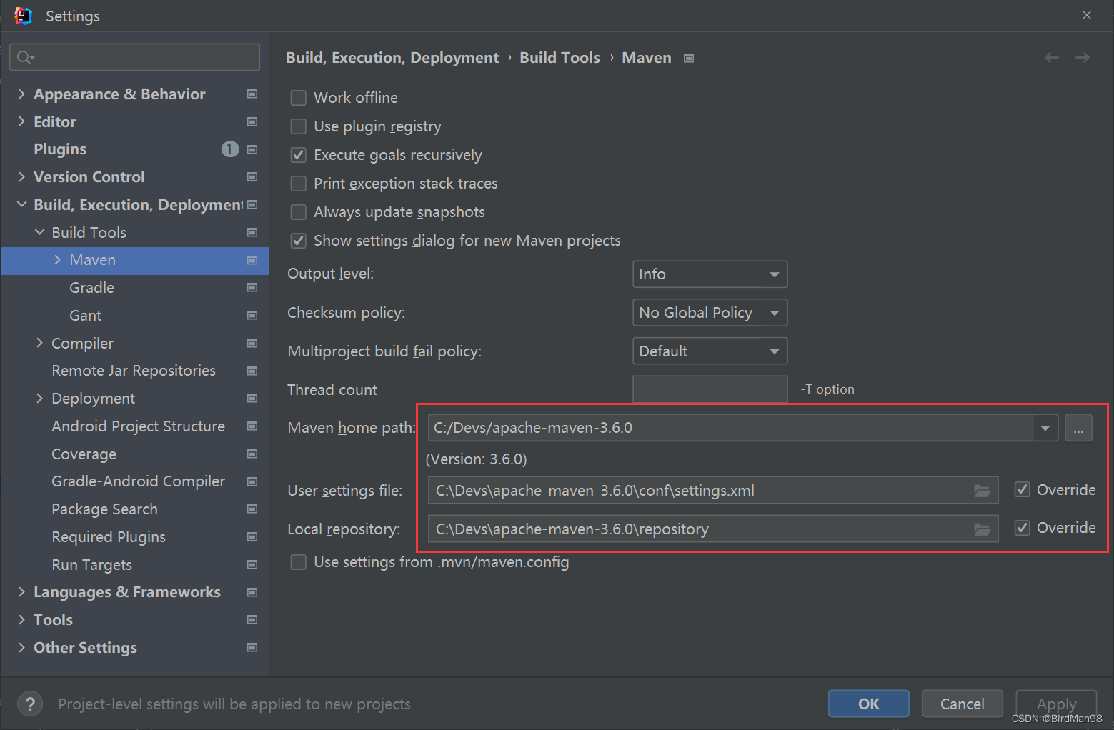 IDEA2022设置项目默认Maven仓库路径_ideamaven路径默认-CSDN博客