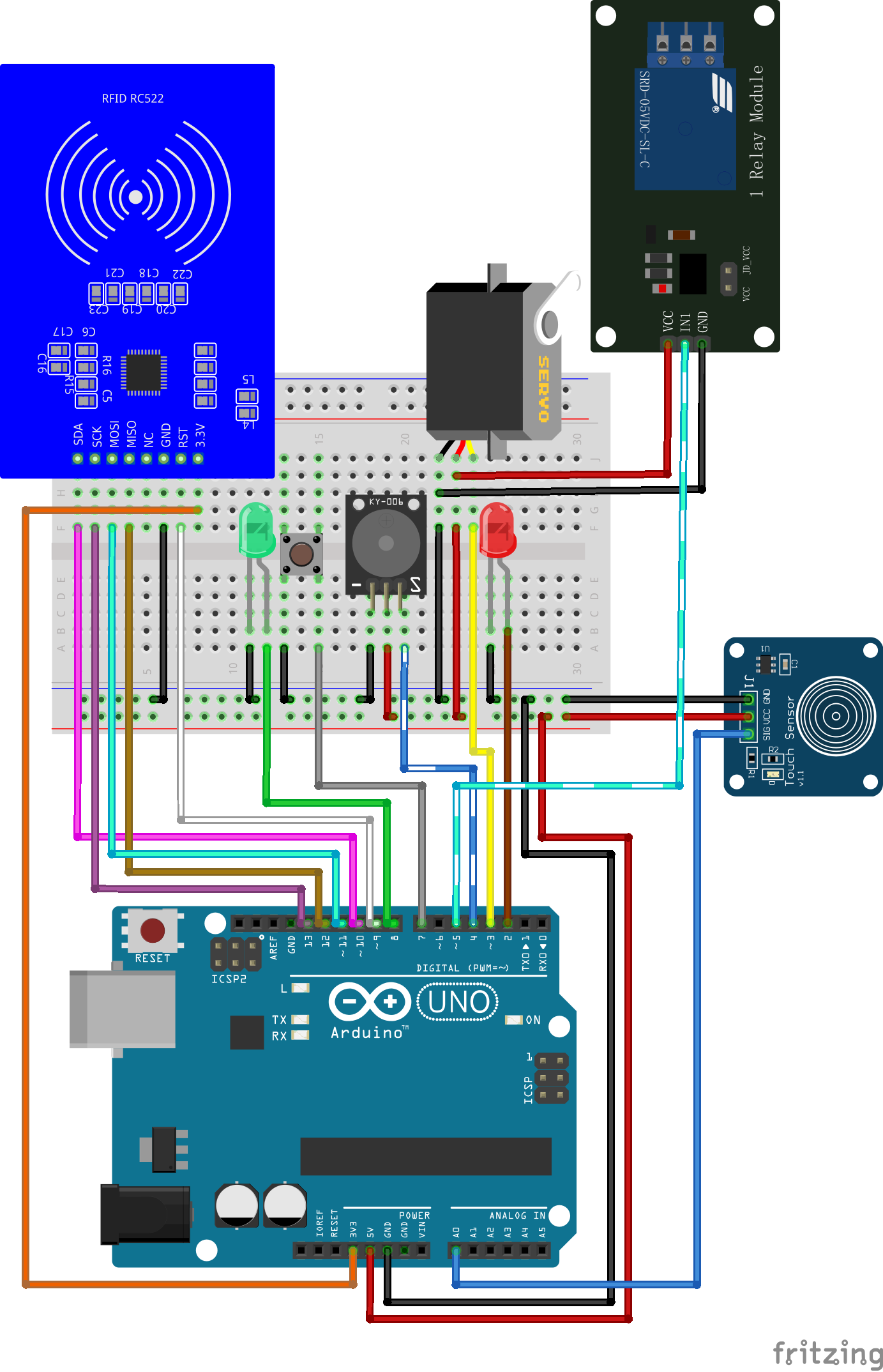 Fritzing软件绘制Arduino面包板接线图传感器模块库文件169_fritzing继电器模块-CSDN博客