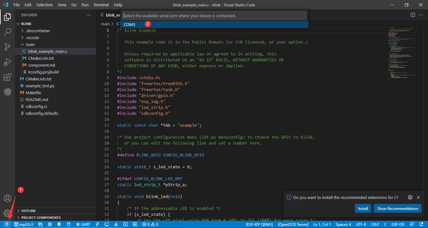 ESP32c3开发环境搭建 IDF V4.4离线版安装使用_esp32-idf 4.4.0-CSDN博客
