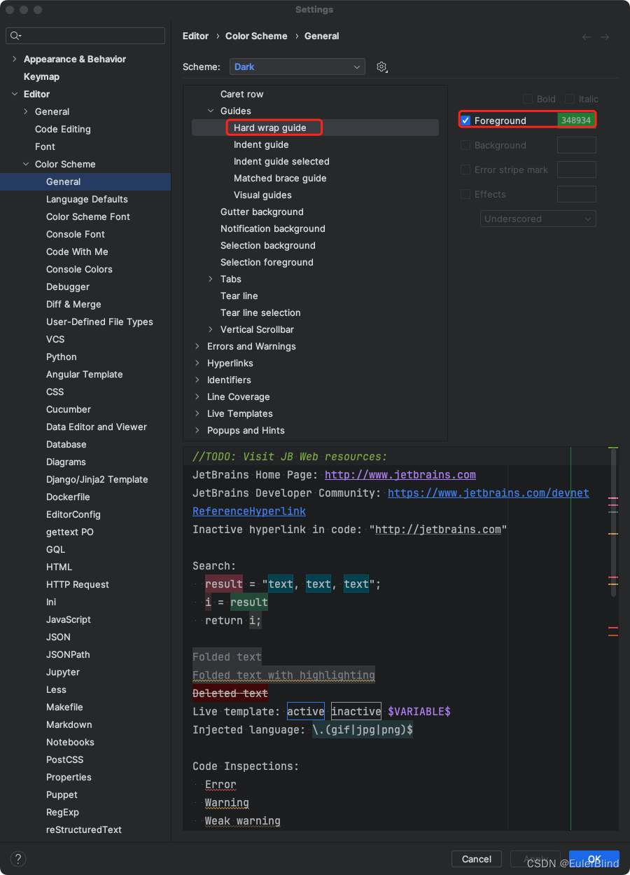 【Pycharm】Pycharm/IDEA 设置代码行长度提示/颜色_idea设置行长度-CSDN博客