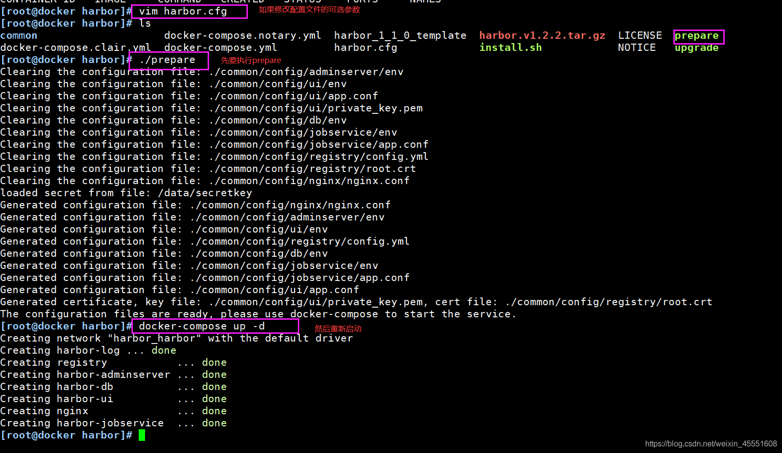 Docker容器——harbor私有仓库部署与管理_harbor-adminserver | warning: no logs are availabl-CSDN博客