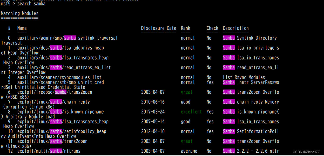 Metasploit学习笔记（三）——Samba 3.x服务漏洞复现_samba共享服务漏洞-CSDN博客