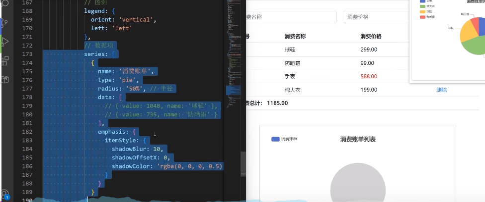 前端学习笔记202311学习笔记第一百叁拾天 小黑记账清单 饼图渲染4 Csdn博客