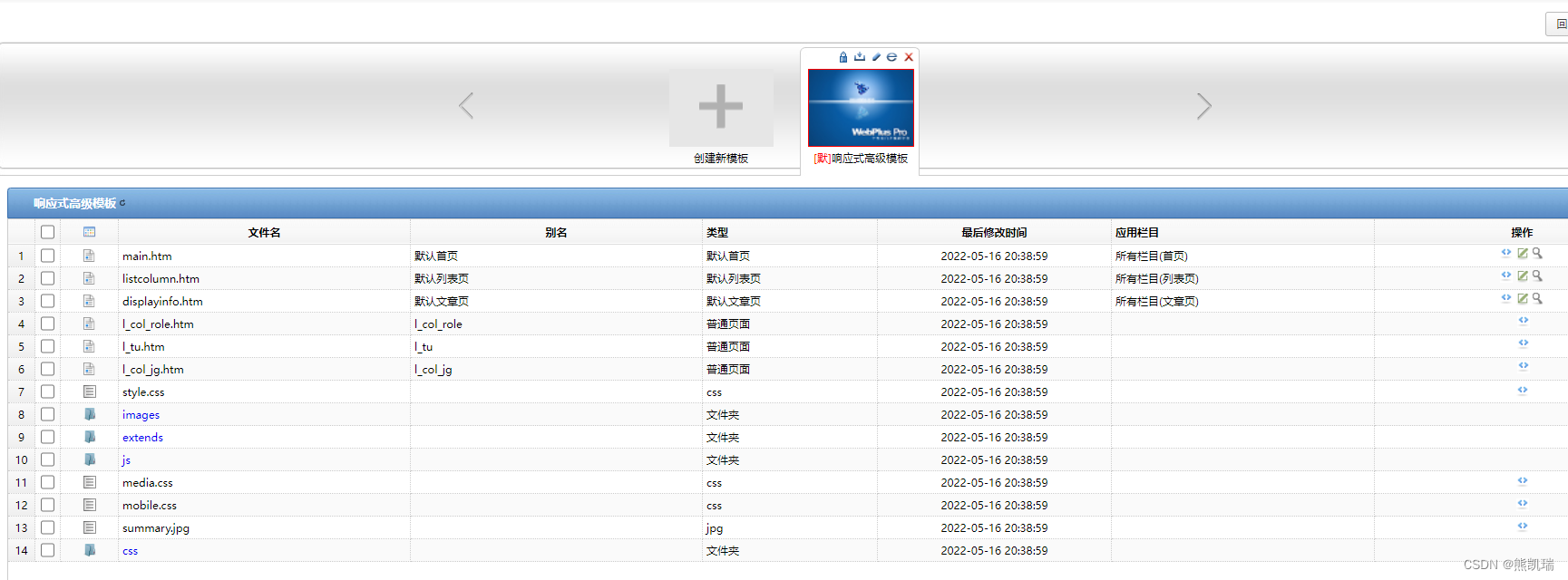 WebPlusPro平台之（5）模板管理再探讨_webplus pro 特殊页-CSDN博客