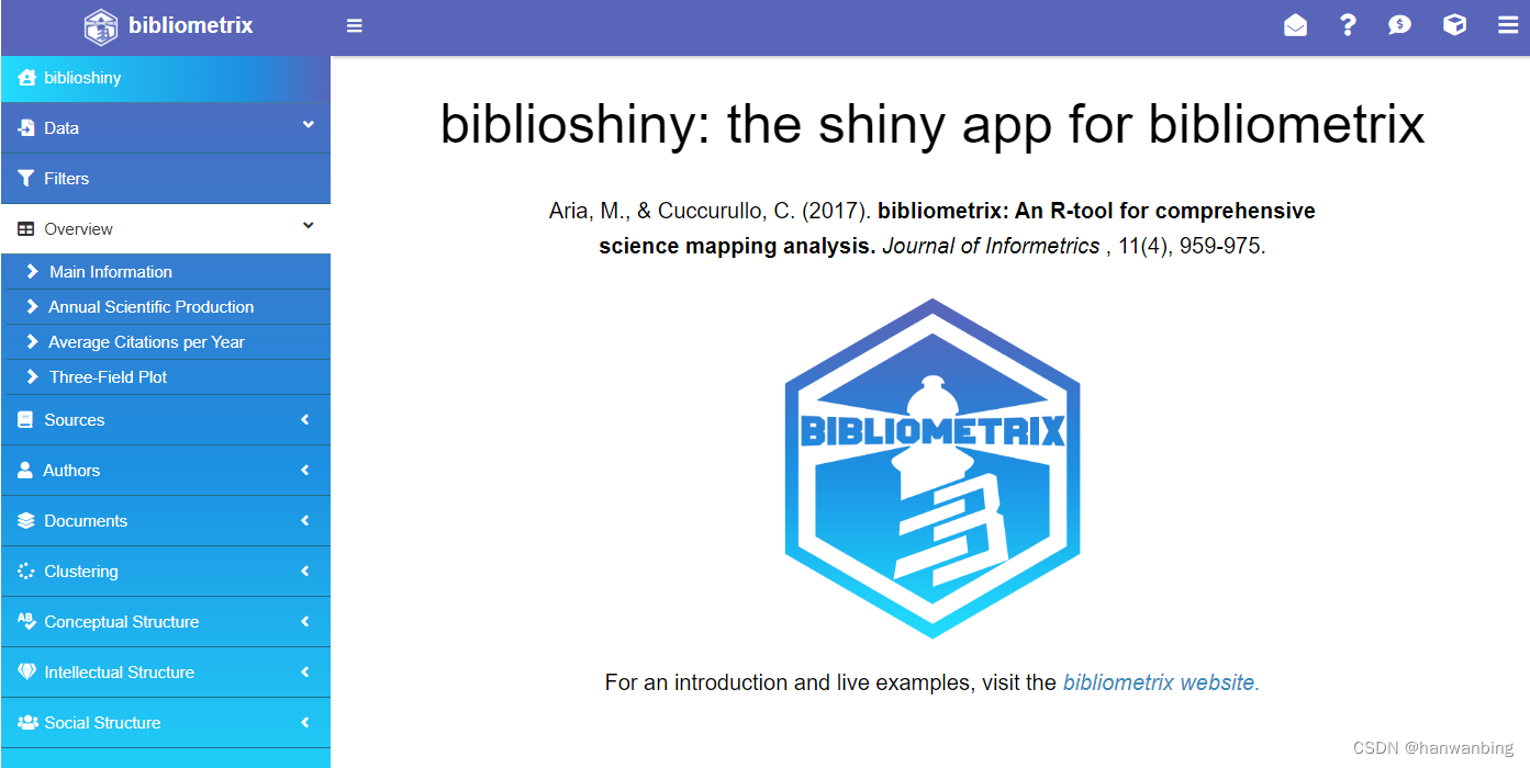 bibliometrix-BiblioShiny使用-CSDN博客
