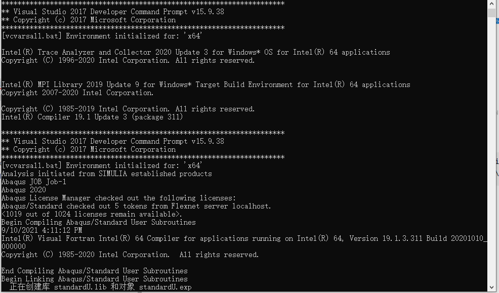 Abaqus Command调用umat出错解决方法_abaqus command inter memory=3000mb-CSDN博客