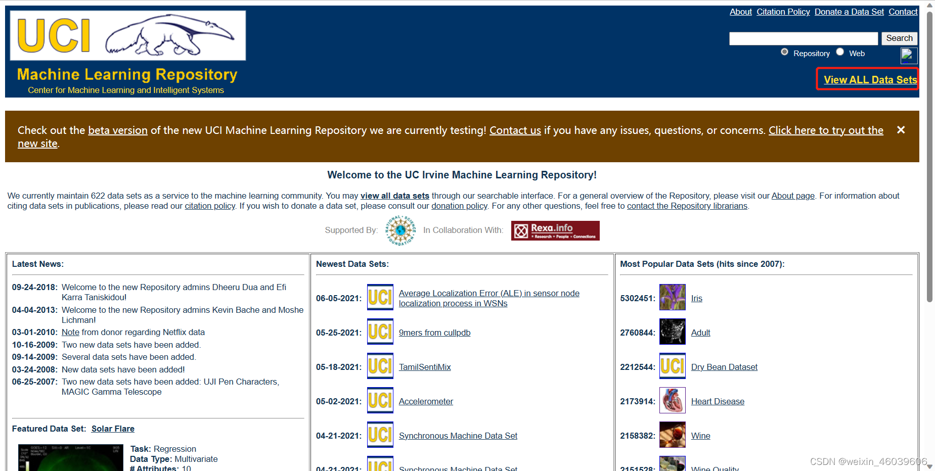 UCI数据集下载及转换为arff文件-CSDN博客