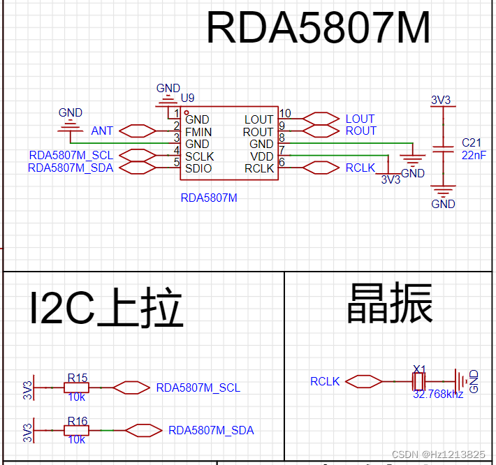 【stm32f4系列】【hal库】【自制库】rda5807m收音机芯片驱动 Csdn博客 