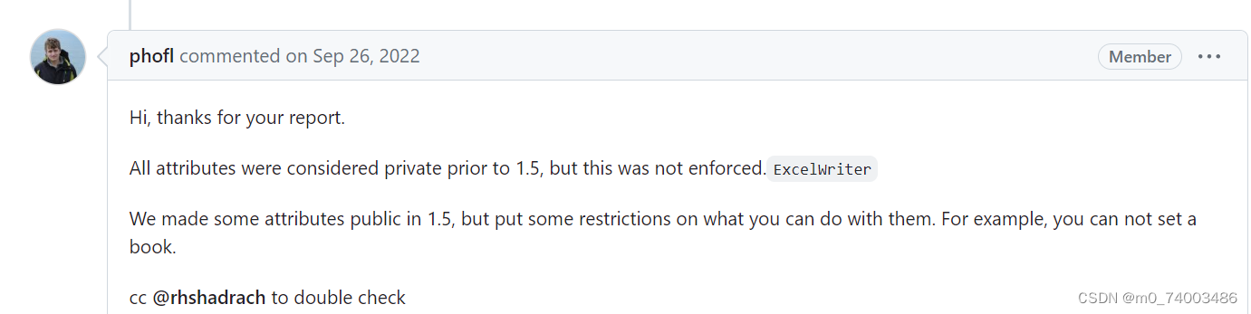 新版本pandas，向Excel追加sheet_writer.book = book attributeerror: can't set attri-CSDN博客