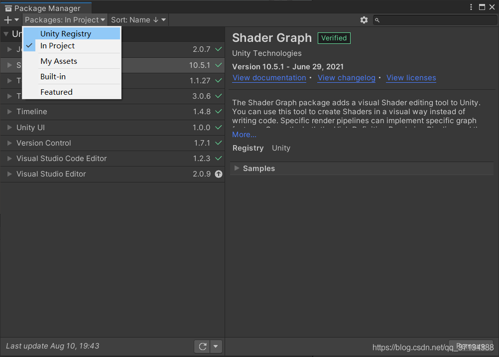 Unity2020安装shader Graph Shader Graph怎么安装 Csdn博客