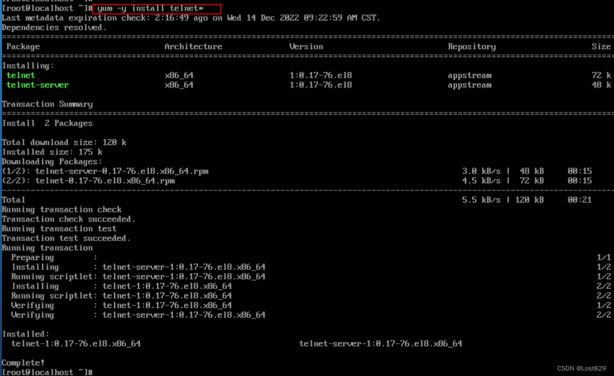 CentOS8安装telnet-CSDN博客