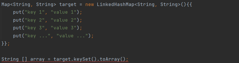 关于java中keyset转换指定类型数组的说明纪要keysettoarray Csdn博客 