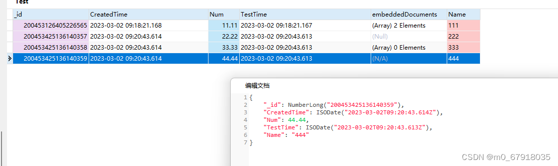 mongodb 内嵌文档 报这个错A bulk write operation resulted in one or more errors_mongodb.driver ...