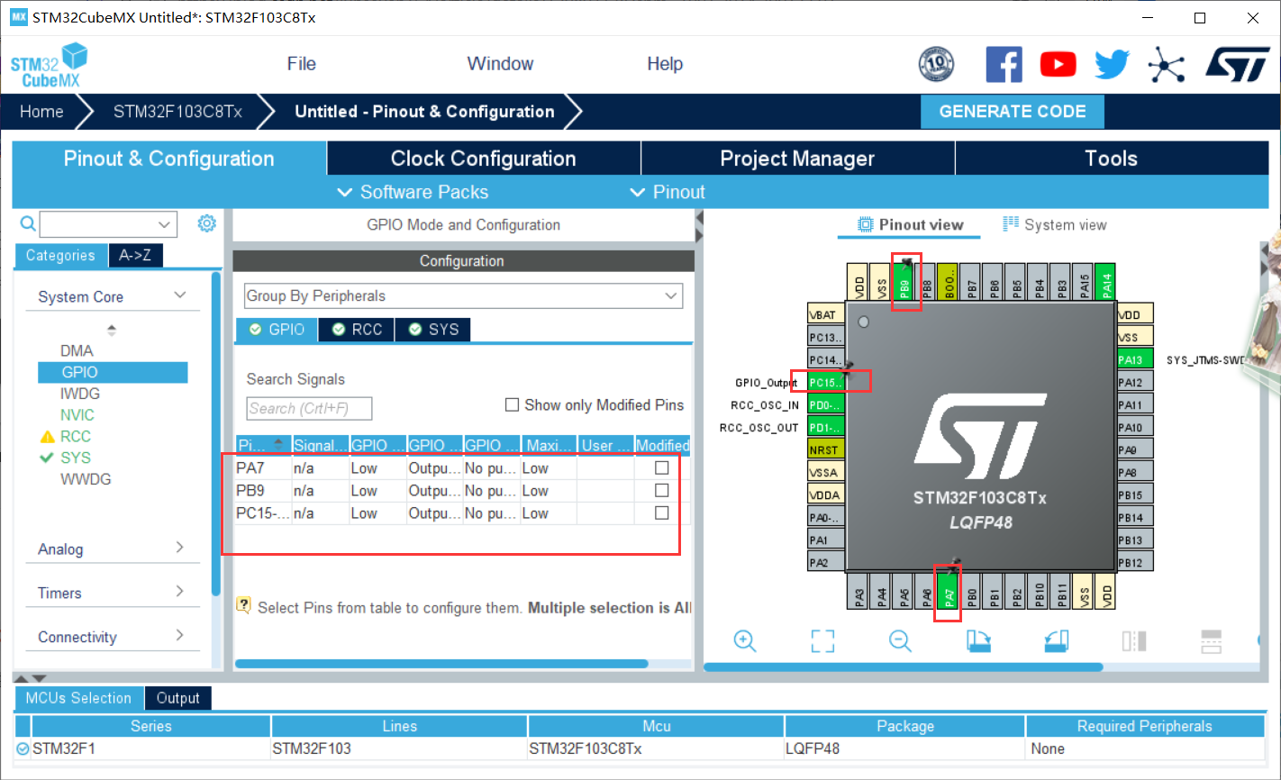使用STMCubeMX生成代码（使用hal库）实现流水灯_stm8cubemx-CSDN博客