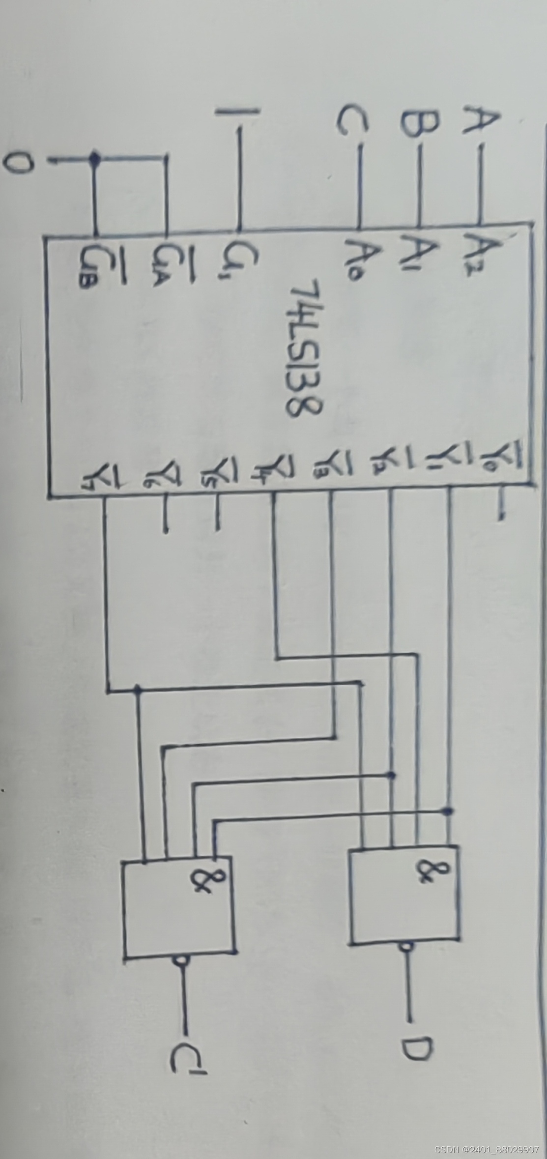 设计由74LS138和74LS20构成的一位全减器_用74ls138和74ls20设计全减器-CSDN博客