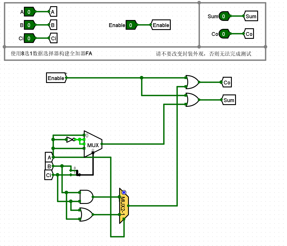 数字逻辑 头歌实训作业 多路选择器设计与应用（logisim）21mux二路选择器电路图 Csdn博客 