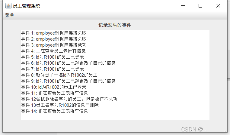 使用java语言、gui图形用户界面设计、jdbc数据库连接等技术，开发出简易的员工信息管理系统java职工信息管理系统含图形界面 Csdn博客 2563
