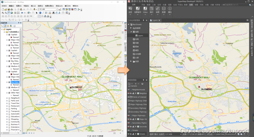 使用SuperMap iDesktopX数据迁移工具迁移地图文档和符号_超图地图文档转换-CSDN博客