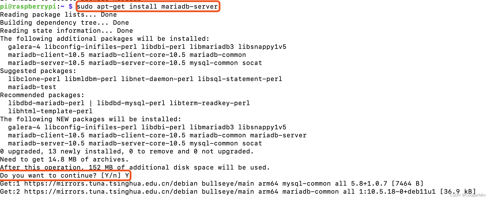 树莓派4b安装mariadb数据库_树莓派 mariadb-CSDN博客
