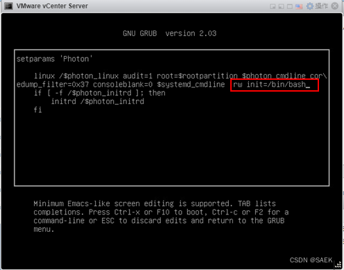 vCenter Server Appliance Root及vCenter Single Sign-On account (SSO)密码重置_vcenter 5480账号密码-CSDN博客