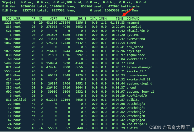 Linux命令之top_linux top-CSDN博客