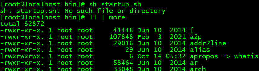 Apachetomcat 执行文件sh显示sh: startup.sh: No such file or directory错误解决办法_su: user startup.sh不存在或者 ...