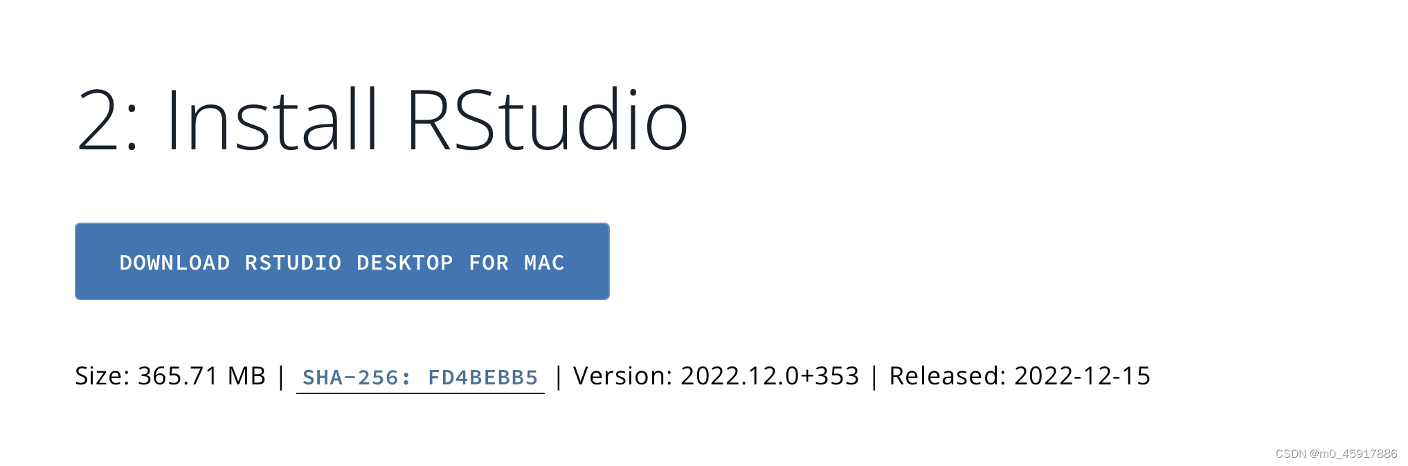 【MacOS 安装R语言RStudio】_rstudio mac-CSDN博客