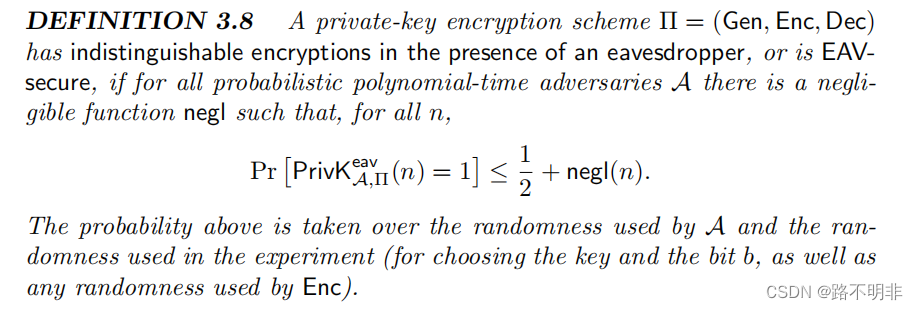 Private-Key Encryption_概率多项式时间算法-CSDN博客