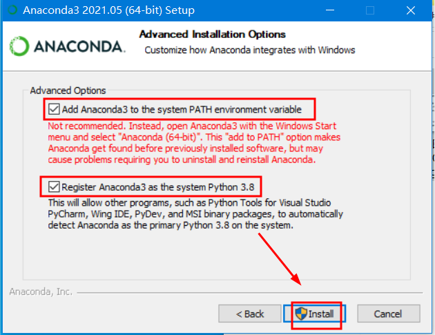 成功解决We recommend that if you want Anaconda registered as your system Python, you unregister this ...