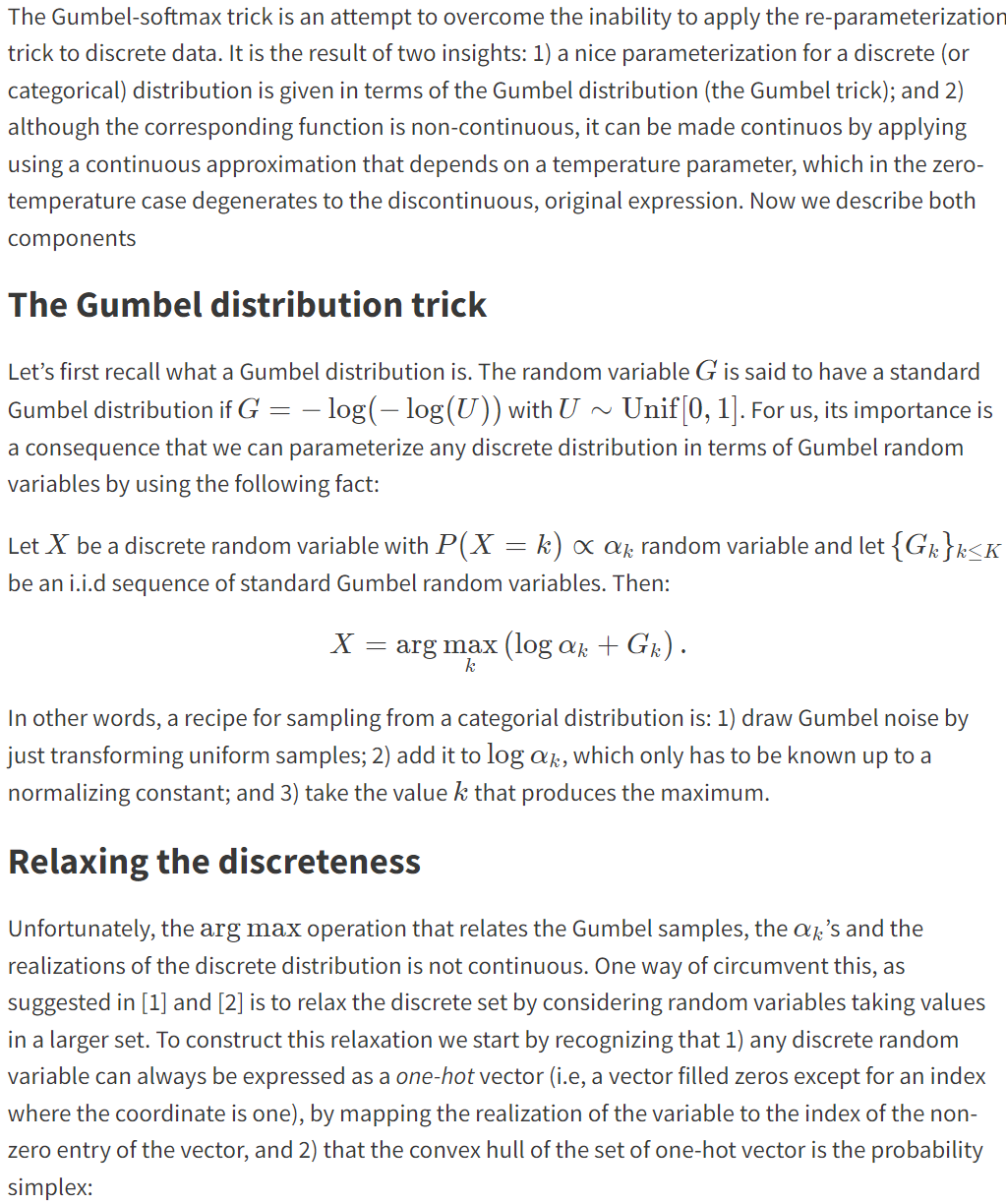 【ML】Gumbel Softmax Trick_gumbel-softmax trick论文-CSDN博客