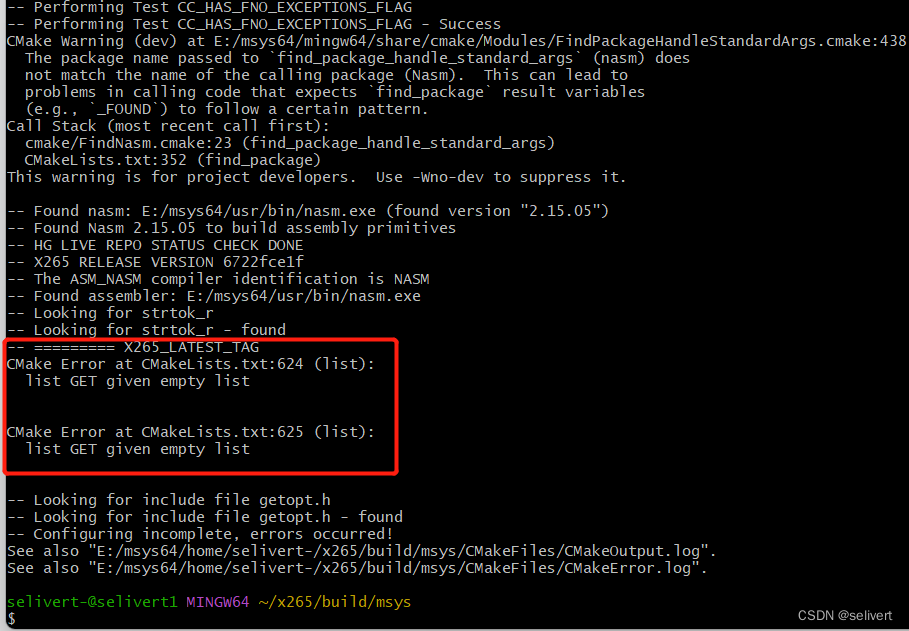 Windows使用MSYS2编译x265并集成进ffmpeg_windows编译ffmpeg集成x265-CSDN博客
