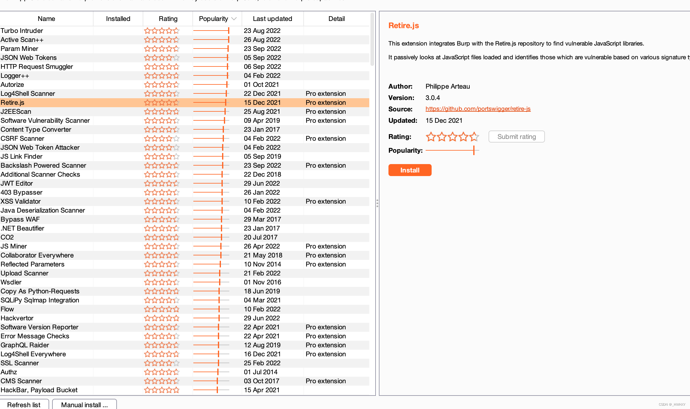 【BurpSuite】插件开发学习之retire-js_retire.js-CSDN博客