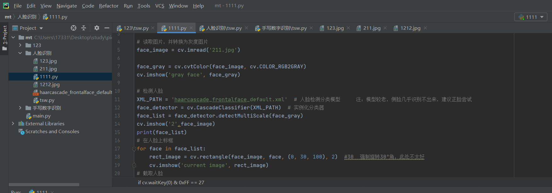opencv，脸部识别，画框，提取，处理_opencv人脸特征提取与检测-CSDN博客