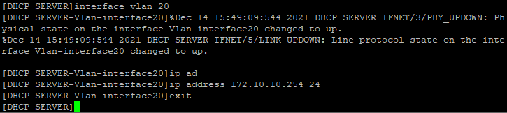 HCL华三模拟器三层交换机DHCP实验_华三模拟器hcl实验手册-CSDN博客