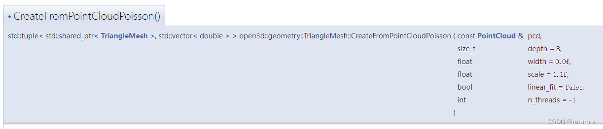 open3d实现交互式泊松重建_open3d poisson c++-CSDN博客