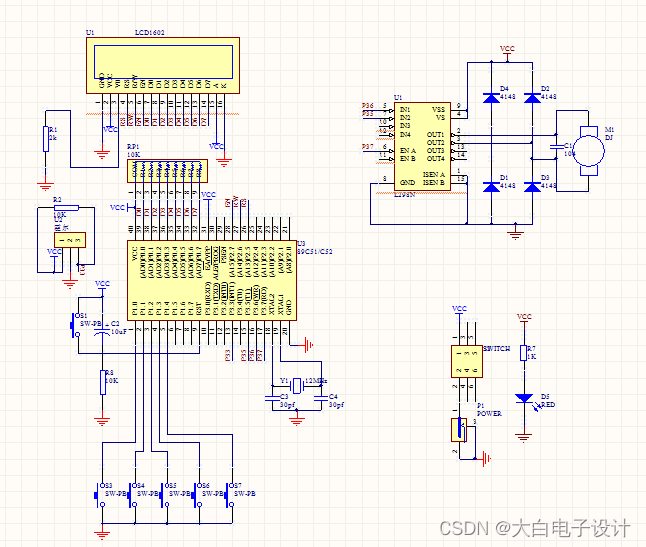 54、基于51单片机PID算法电机调速系统设计（proteus仿真+原理图+PCB图+程序+开题报告+参考论文）_pid电机调速电路-CSDN博客