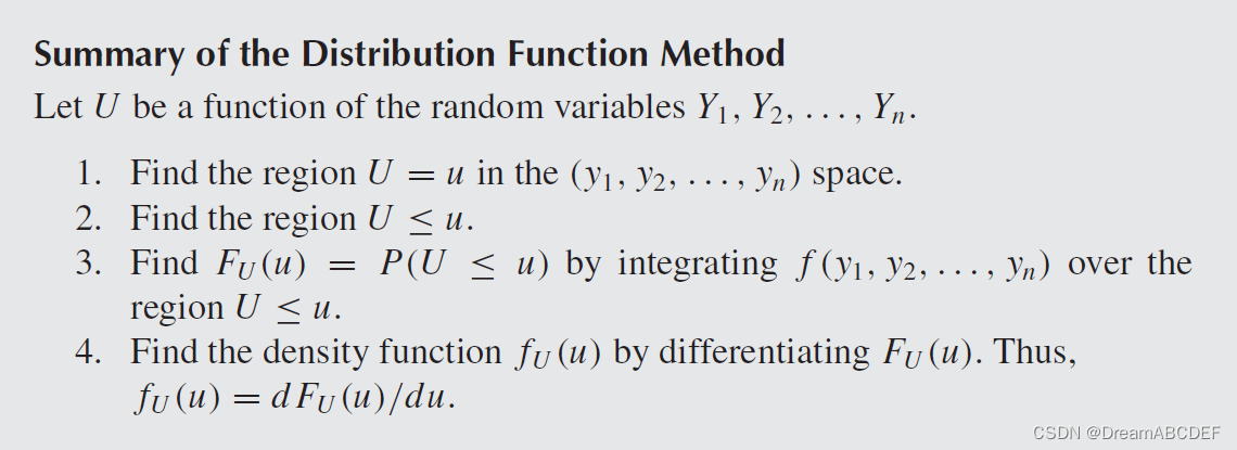 随机变量的函数 Functions of Random Variables_method of transformations-CSDN博客
