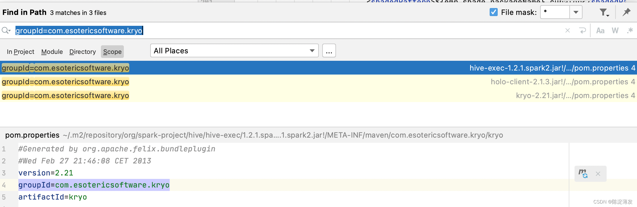 记一次maven包冲突解决_com.esotericsoftware.kryo.kryo$defaultinstantiator-CSDN博客
