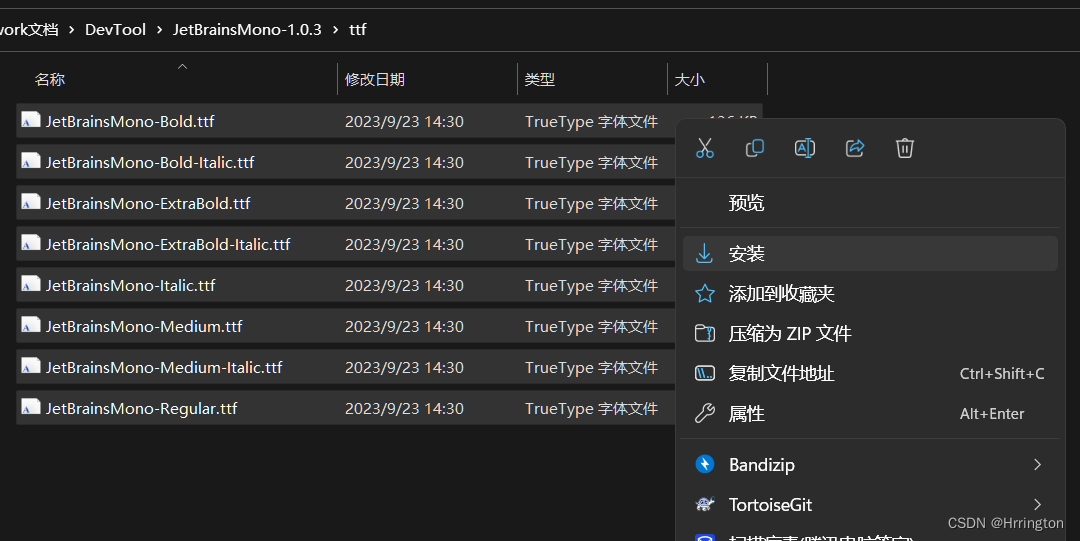 Jetbrains Mono 字体安装教程 Csdn博客