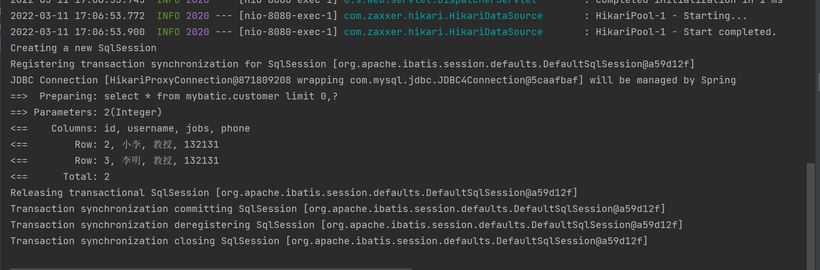 “SqlSession[xxx] was not registered for synchronization because synchronization is not active”问题 ...