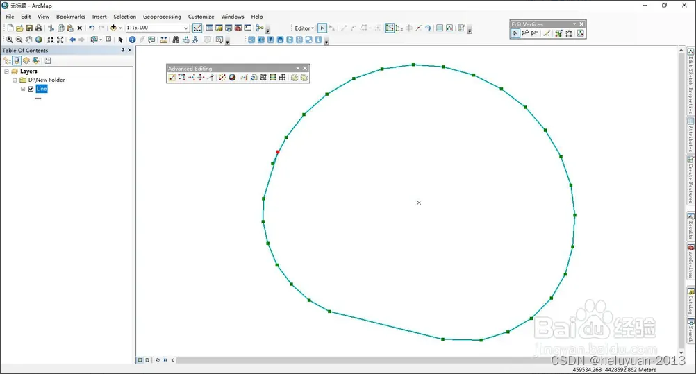 ArcGIS抽稀线要素节点（方法一）_arcgis抽稀节点-CSDN博客