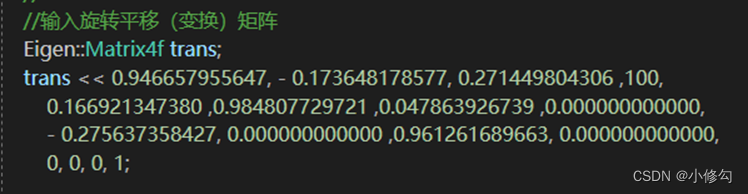 PCL应用——网格数据的旋转平移变换_pcl::transformpointcloud-CSDN博客