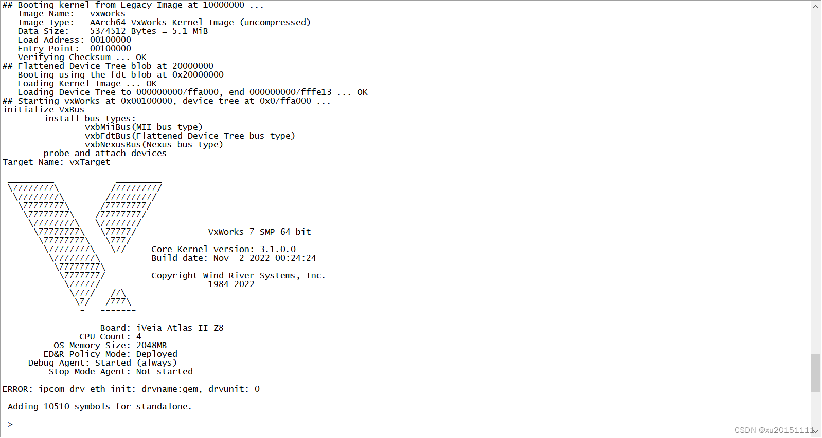 出现ERROR: ipcom_drv_eth_init: drvname:gem, drvunit: 0问题解决_drvethinit:drvname-CSDN博客