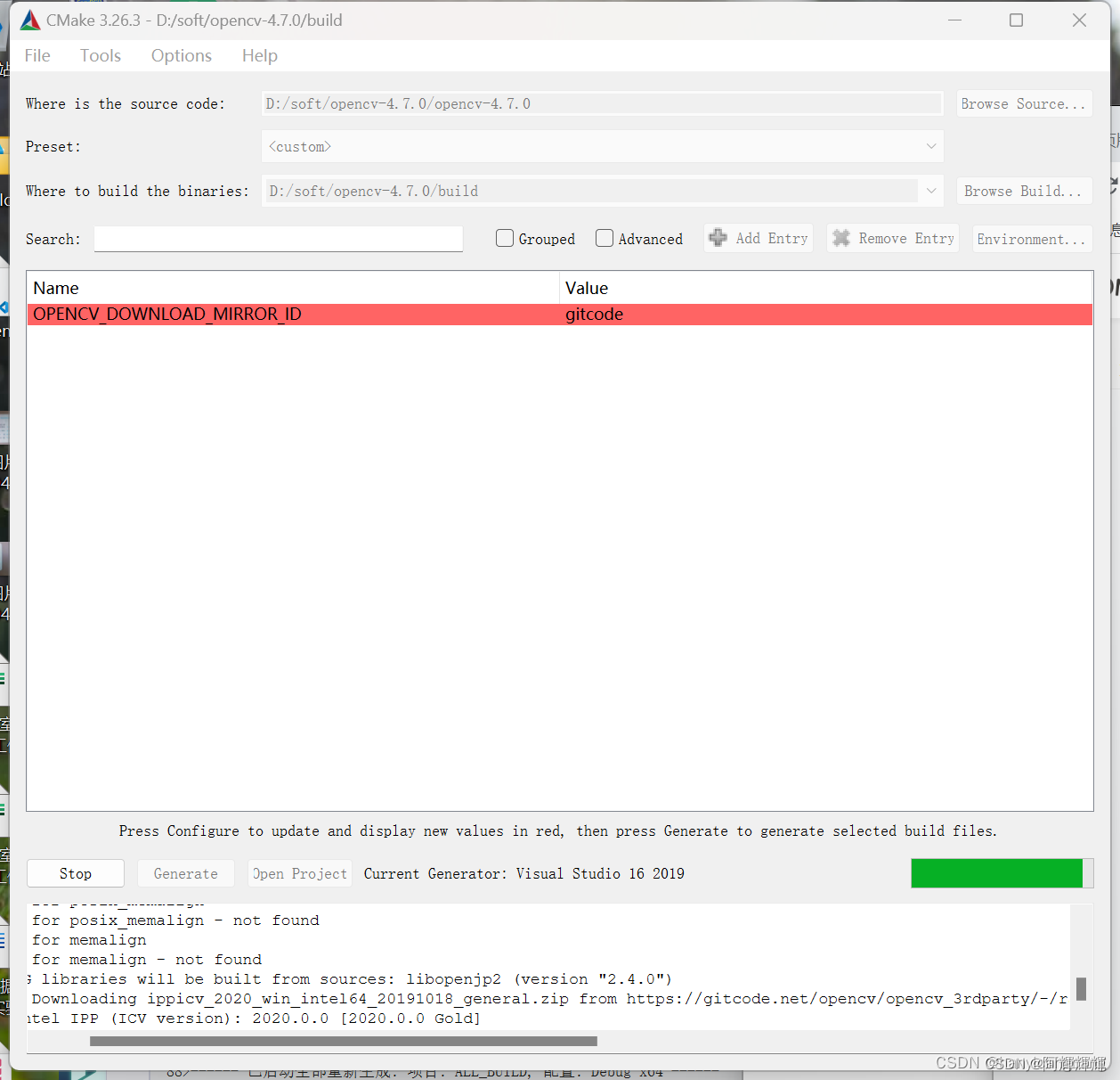 使用GitCode国内源快速编译OpenCV(下载顺畅，无报红)_opencv code gitee-CSDN博客